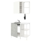 ENHET Kitchen, white, 103x63.5x222 cm - IKEA