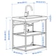 ENHET / TVÄLLEN open wash-stand with 2 shelves, anthracite, 64x43x65 cm ...
