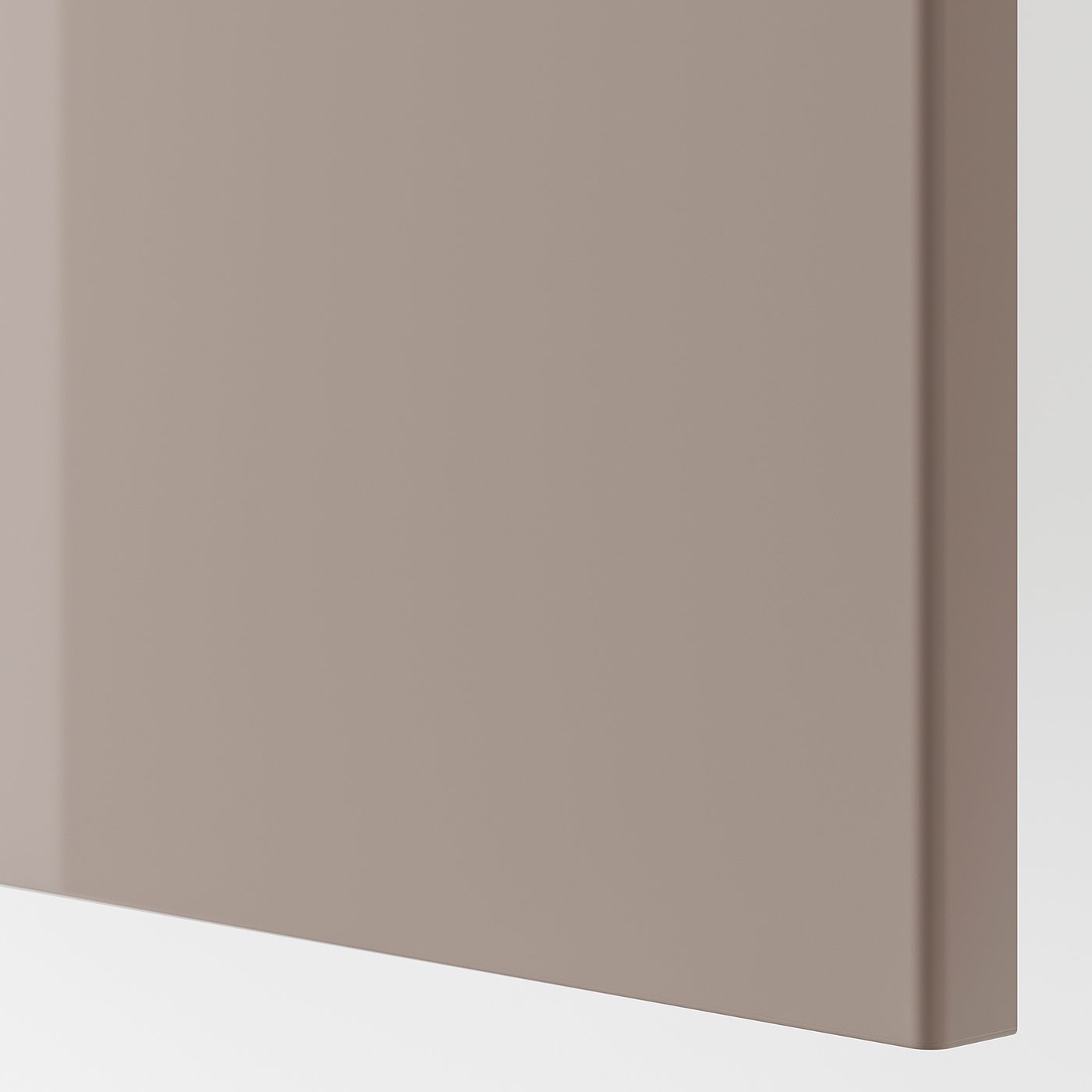 FARDAL door with hinges, high-gloss/dark beige, 50x229 cm - IKEA