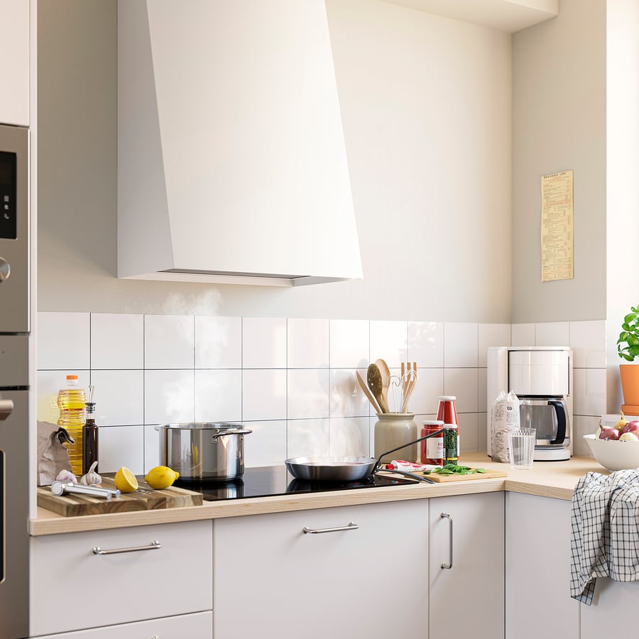 FIVELSBO wall mounted extractor hood, IKEA 300 white, 56 cm - IKEA UK