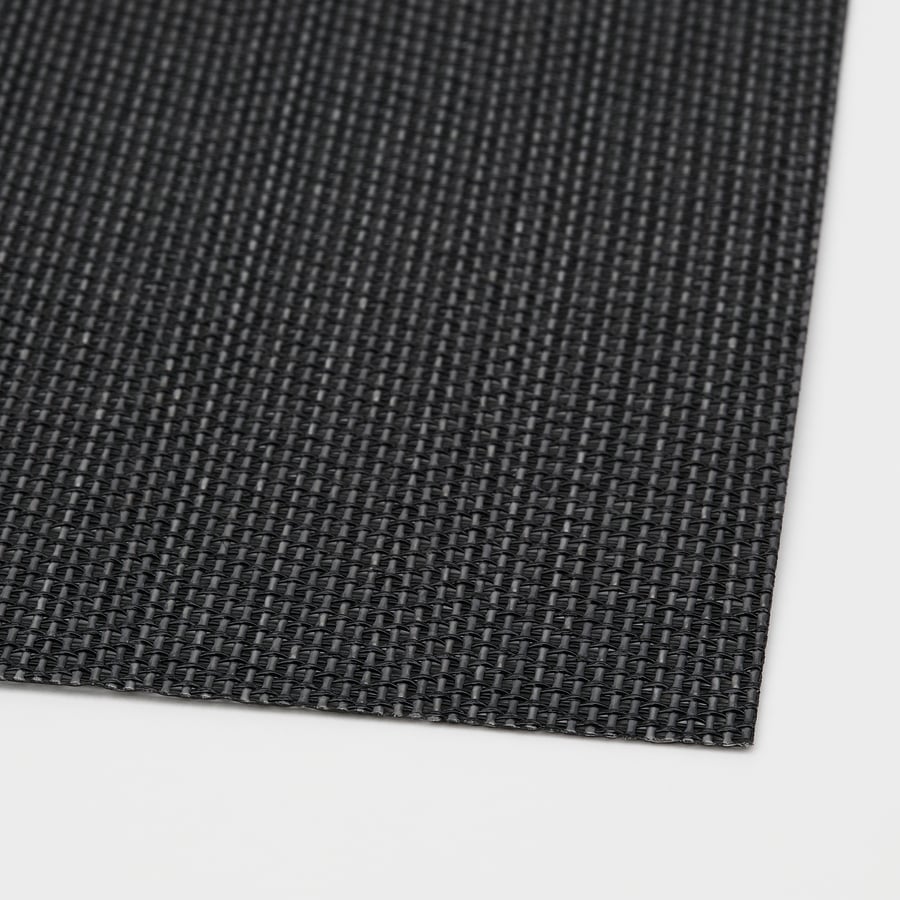 FLYGFISK place mat, dark grey, 38x30 cm - IKEA UK