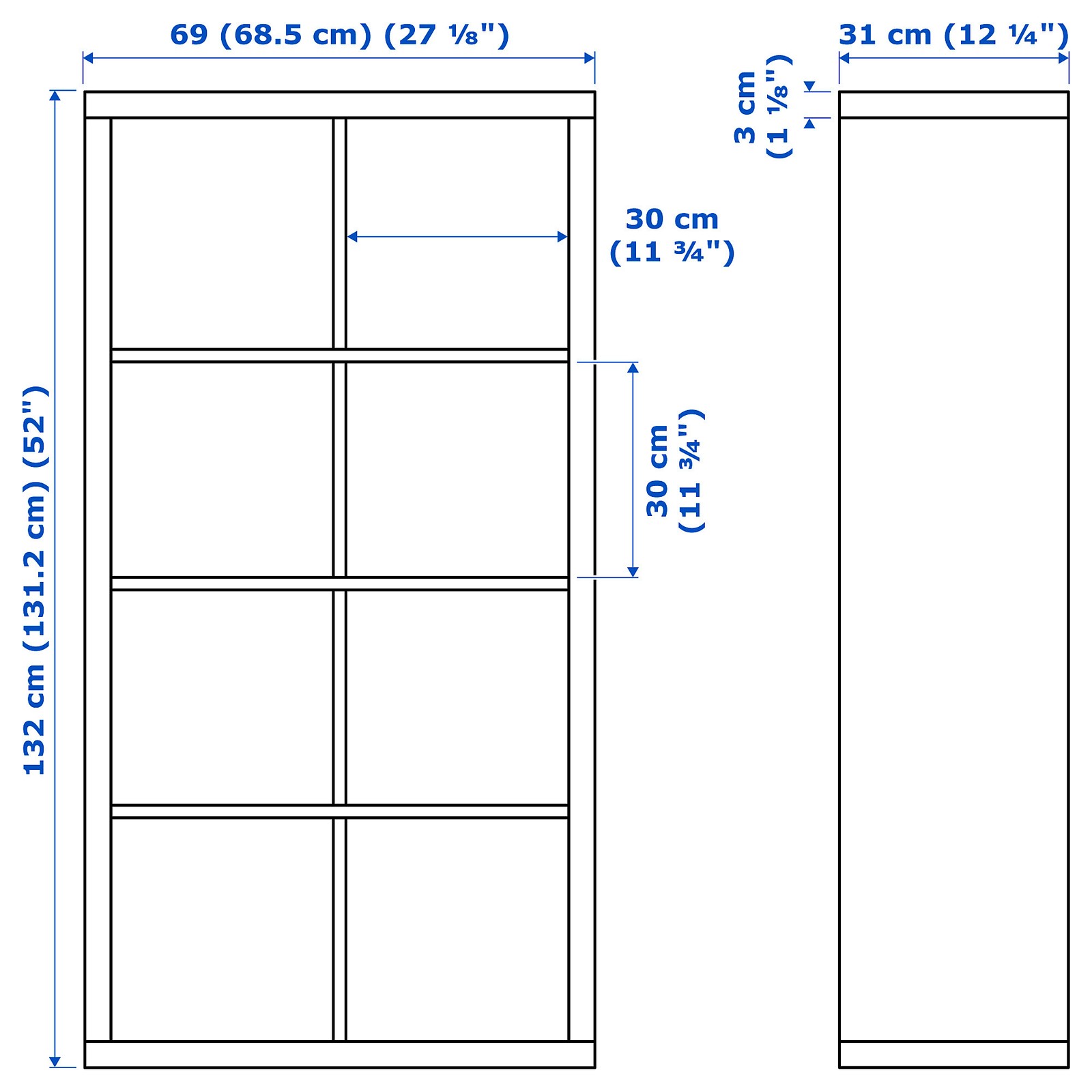 FLYSTA white, Shelving unit - IKEA