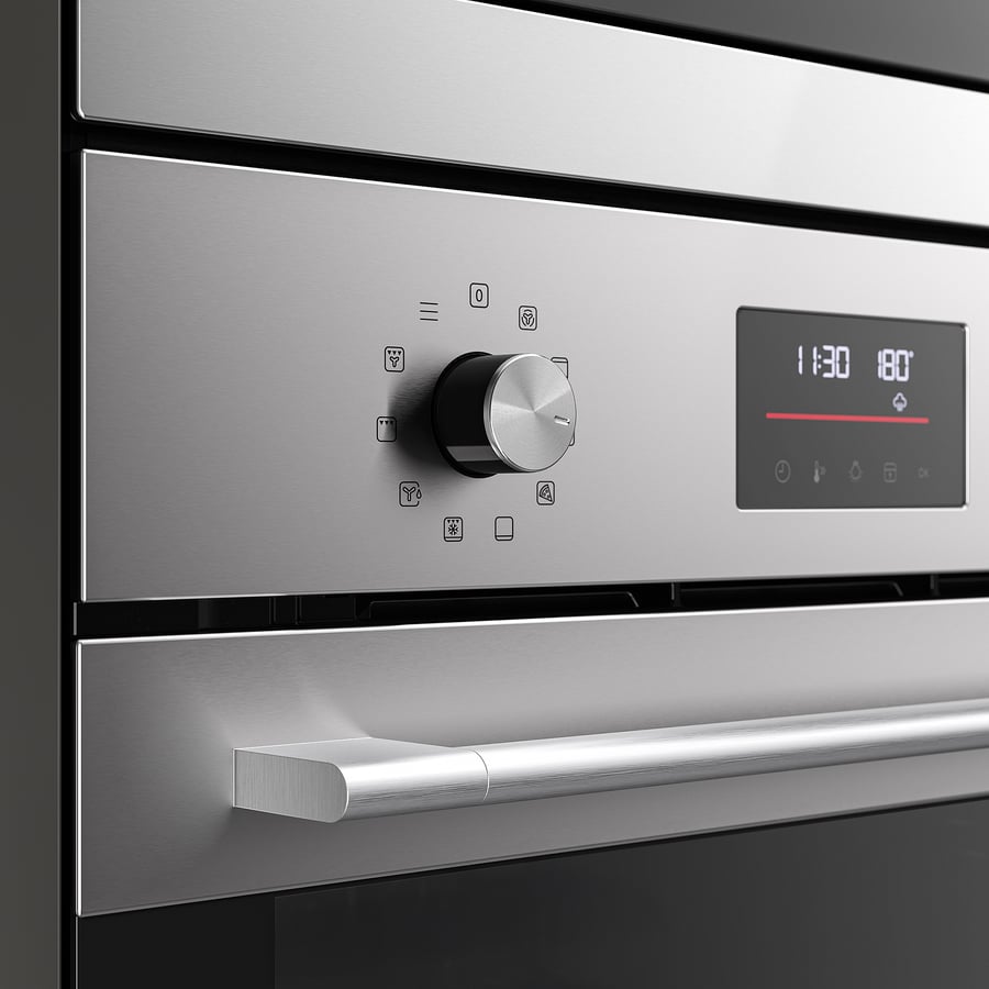 FRILLESBO true fan oven, pyrolytic added steam function/stainless steel ...