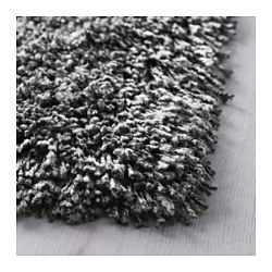 GÅSER Rug, high pile Dark grey 133x195 cm - IKEA