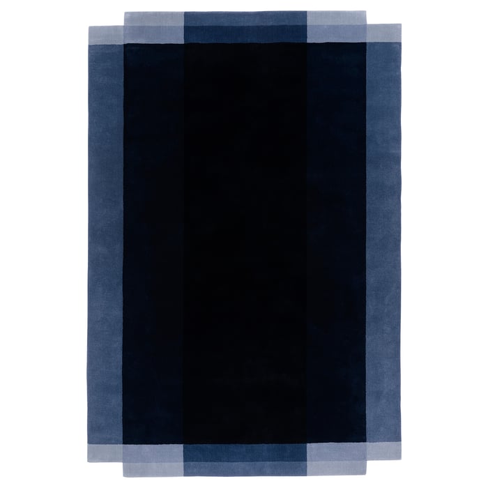 GNETGRÄS dark blue, low pile, wool rug, 200x300 cm - IKEA UK