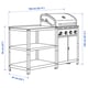 GRILLSKÄR outdoor kitchen, stainless steel, 158x61 cm - IKEA UK