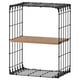 GULLHULT wall shelf, black/pine antique effect, 30x40 cm - IKEA UK