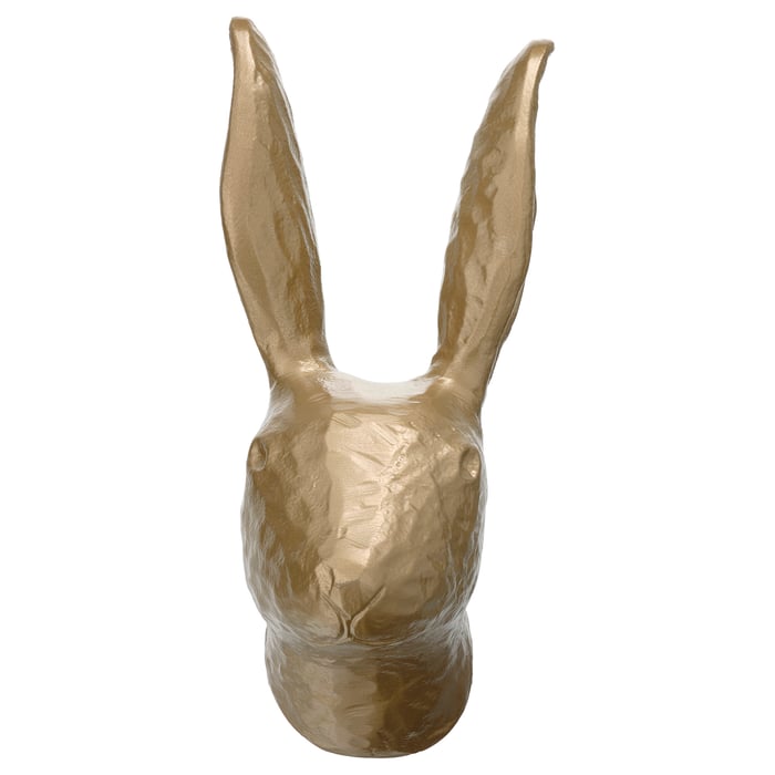 HÄGGMISPEL Brass colour rabbit wall decoration, 25 cm - IKEA