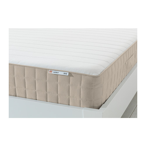 HAFSLO Sprung mattress Medium firm/beige Standard Single - IKEA