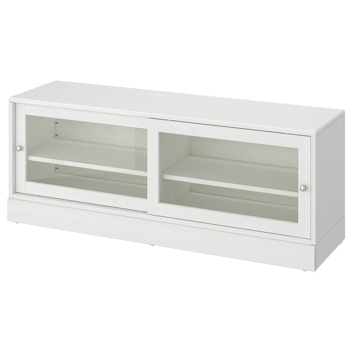 HAVSTA TV bench with plinth, white, 160x47x62 cm - IKEA UK
