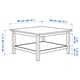 HEMNES coffee table, white stain, light brown, 90x90 cm - IKEA UK
