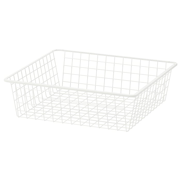 HJÄLPA wire basket, white, 60x55 cm - IKEA UK