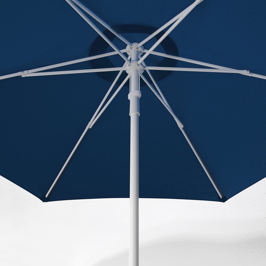 HÖGÖN parasol, dark blue, 270 cm - IKEA UK