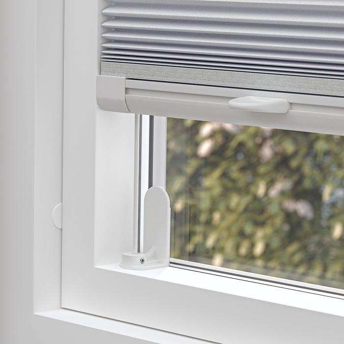 HORNVALLMO block-out pleated blind, white/top-down bottom-up, 100x130 ...