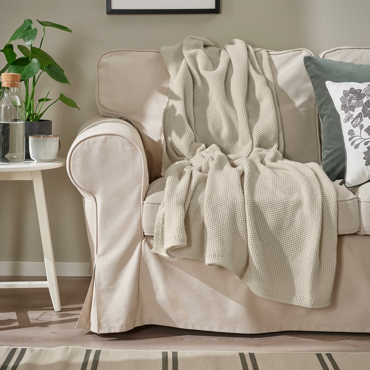 HUMLEMOTT throw, off-white, 130x170 cm - IKEA UK