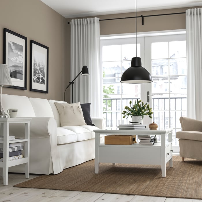 IDANÄS coffee table, white, 80x80 cm - IKEA UK
