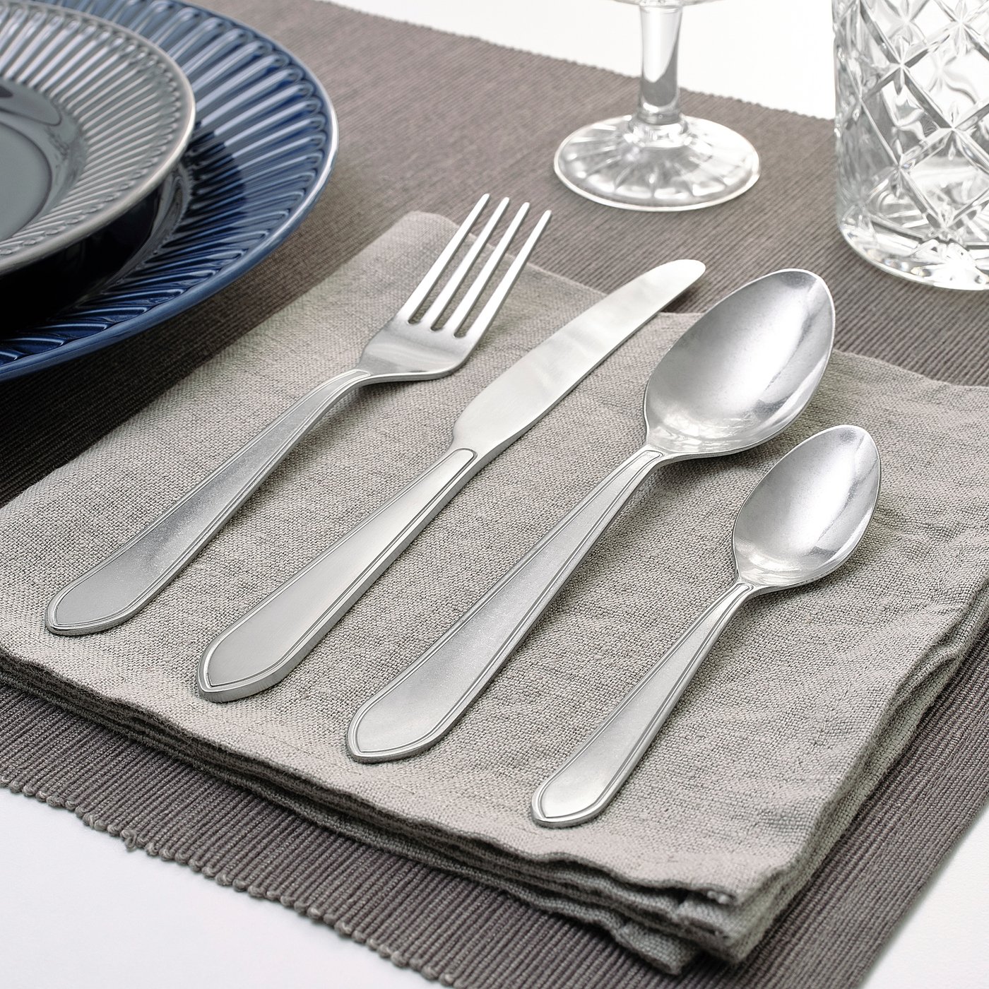 Grey Cutlery Set - IKEA UK