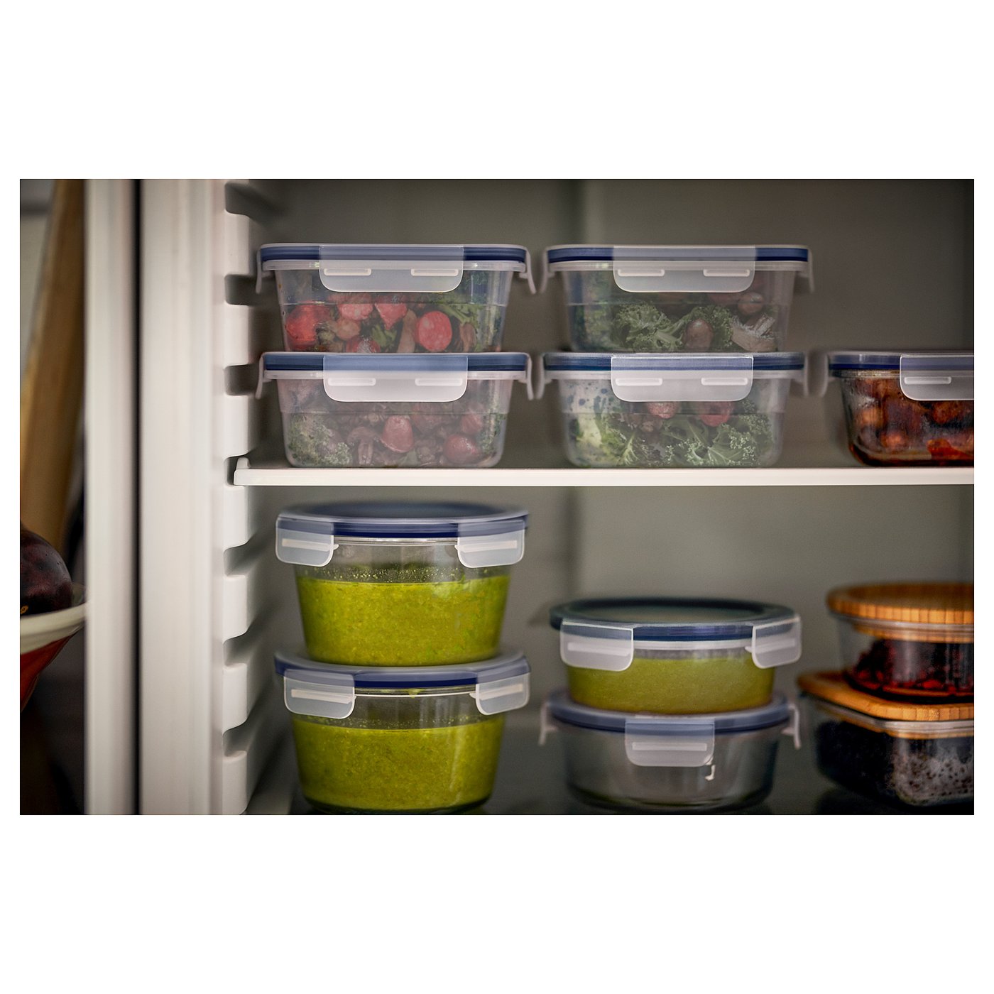 IKEA 365+ square, plastic, Food container, Package quantity: 3 pack - IKEA