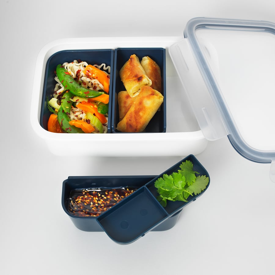 IKEA 365+ Insert for food container, set of 3, dark blue - IKEA