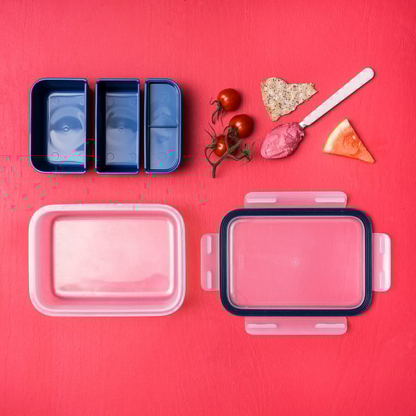 IKEA 365+ insert for food container, set of 3, dark blue - IKEA