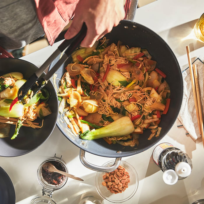 IKEA 365+ wok, stainless steel/non-stick coating, 32 cm - IKEA UK