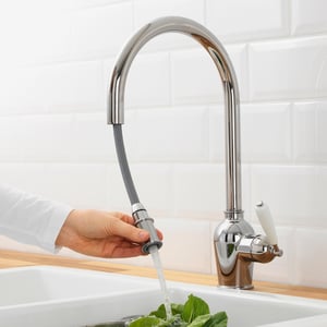 INSJÖN Kitchen mixer tap w pull-out spout, chrome-plated - IKEA
