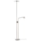ISJAKT LED floor uplighter/reading lamp, dimmable/nickel-plated, 180 cm ...