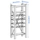 IVAR 1 section/shelves/bottle racks, pine/grey, 48x30x124 cm - IKEA UK