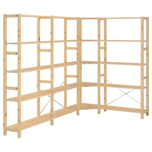 IVAR 4 sections/corner, pine, 229/144x30x179 cm - IKEA UK