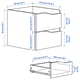 KALLAX insert with 2 drawers, wave shaped/light grey-blue, 33x33 cm ...