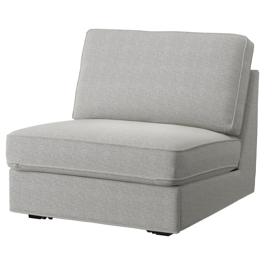 KIVIK cover for 1 seater sofa bed, Tallmyra chenille, white/black - IKEA UK