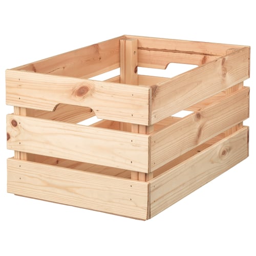 KNAGGLIG pine, Box, 46x31x25 cm - IKEA