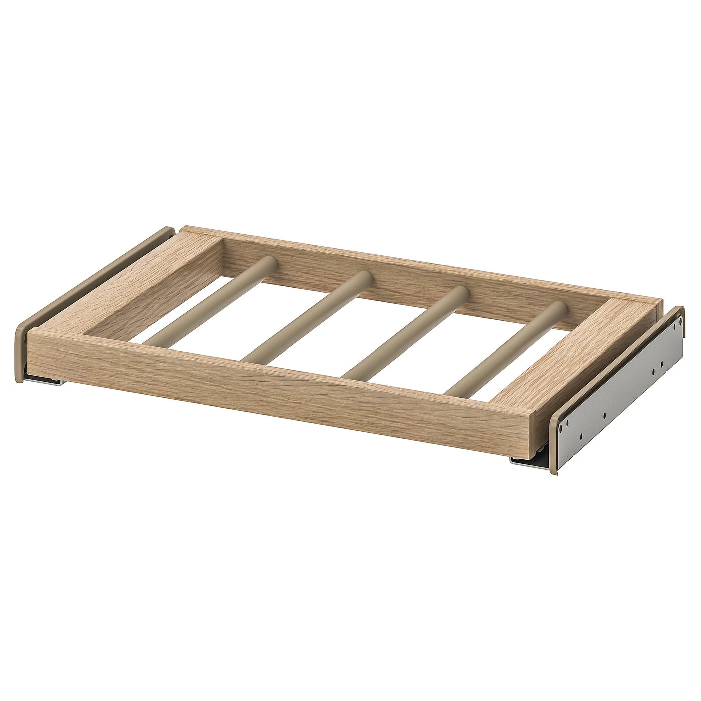 KOMPLEMENT pull-out trouser hanger, white stained oak effect, 50x35 cm ...