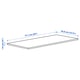 KOMPLEMENT shelf, dark grey, 75x35 cm - IKEA UK