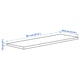 KOMPLEMENT shelf, dark grey, 100x35 cm - IKEA UK