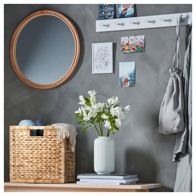 LABBSAL basket, handmade water hyacinth, 32x34x32 cm - IKEA