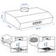 LAGAN wall mounted cooker hood, stainless steel - IKEA UK
