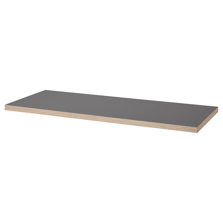 LAGKAPTEN / ADILS desk, grey/wood effect black, 140x60 cm - IKEA UK