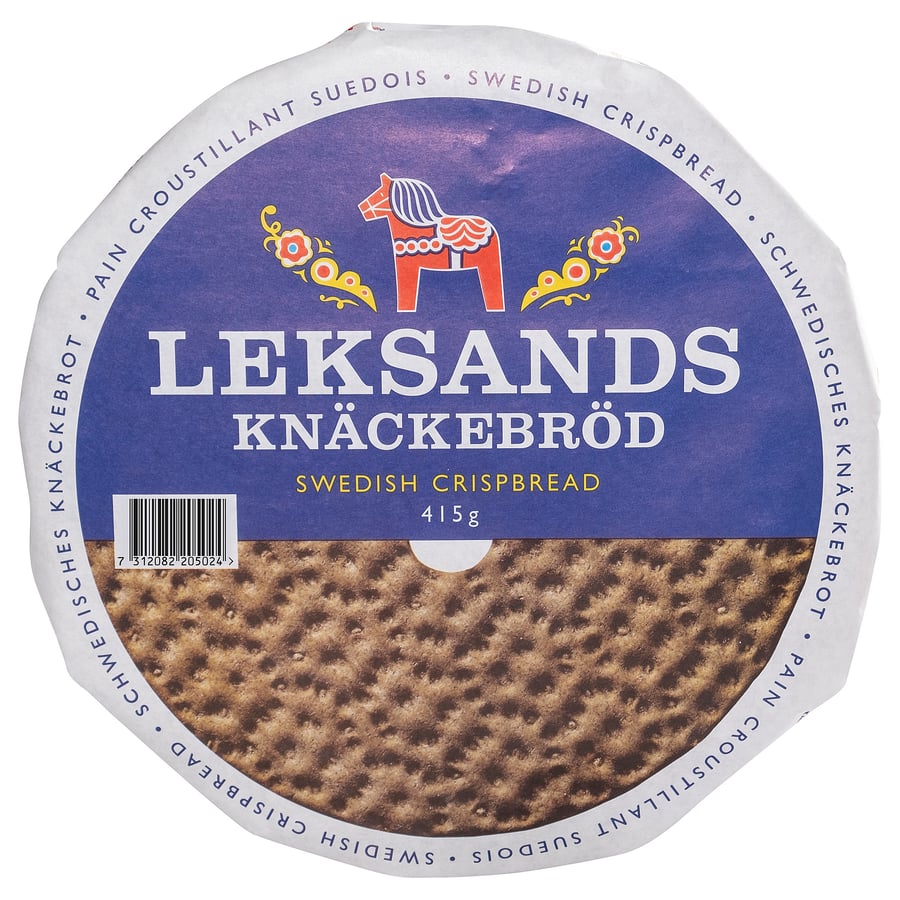 LEKSANDS KNÄCKEBRÖD rye crispbread, round, original, 415 g - IKEA UK