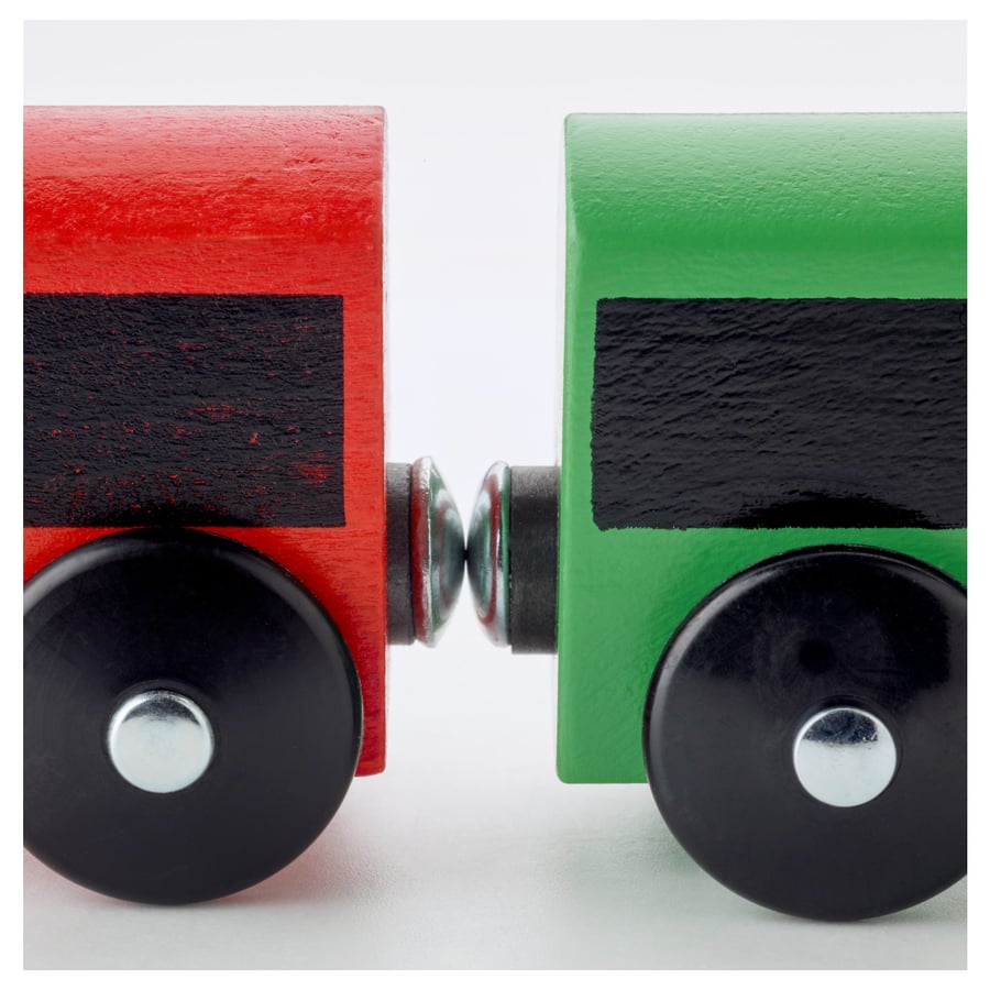 LILLABO 20-piece basic train set, multicolour - IKEA UK