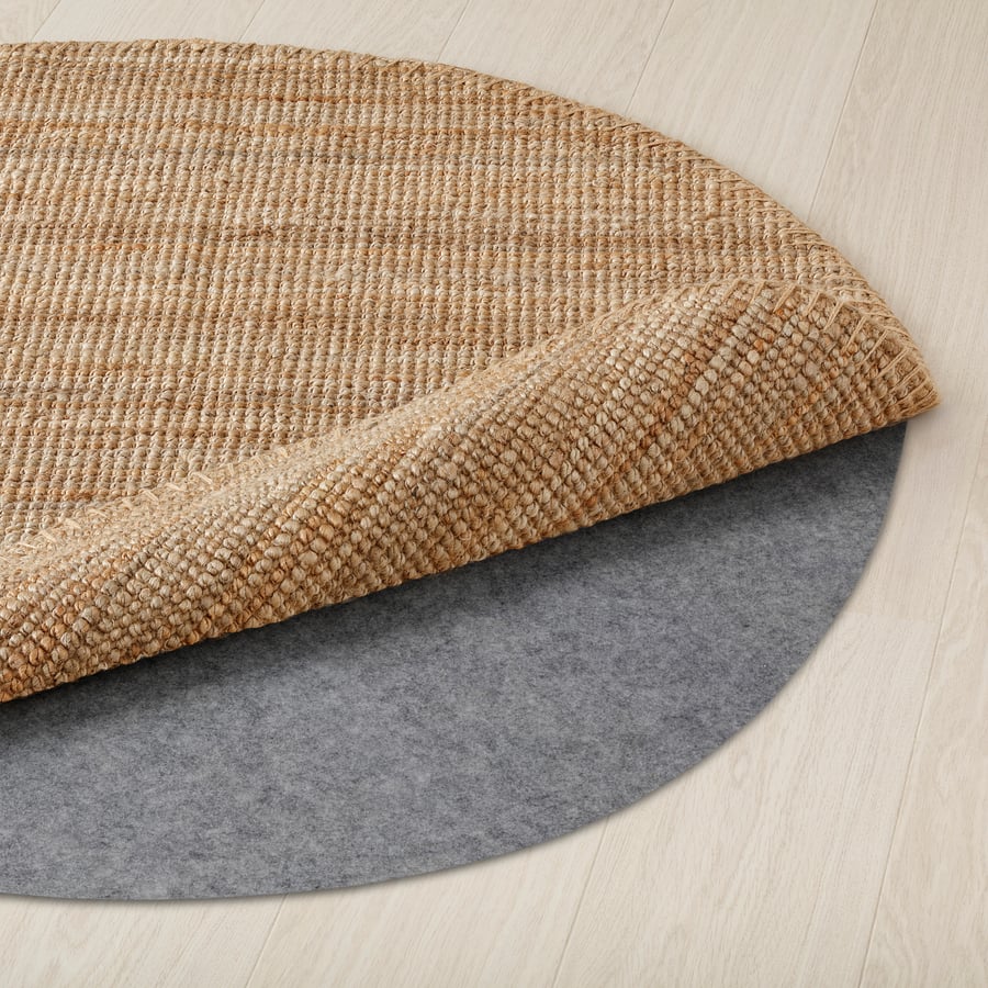 LOHALS natural, round, jute rug, 230 cm - IKEA UK