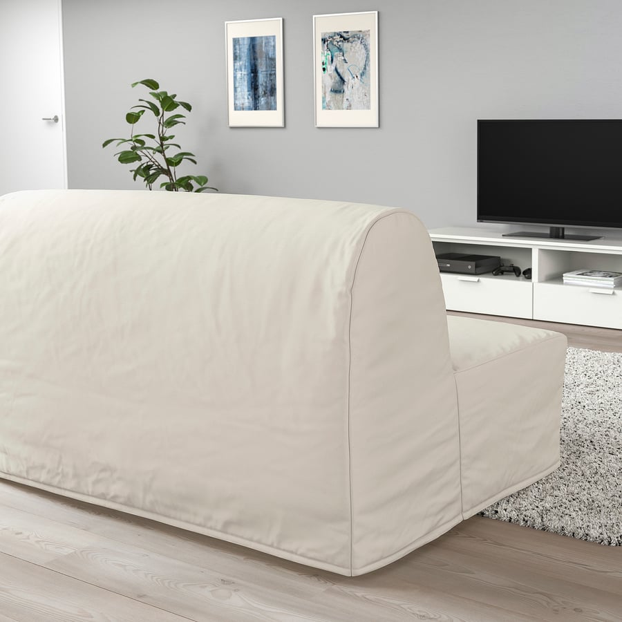 LYCKSELE MURBO 2 seater sofa bed, Ransta natural - IKEA UK