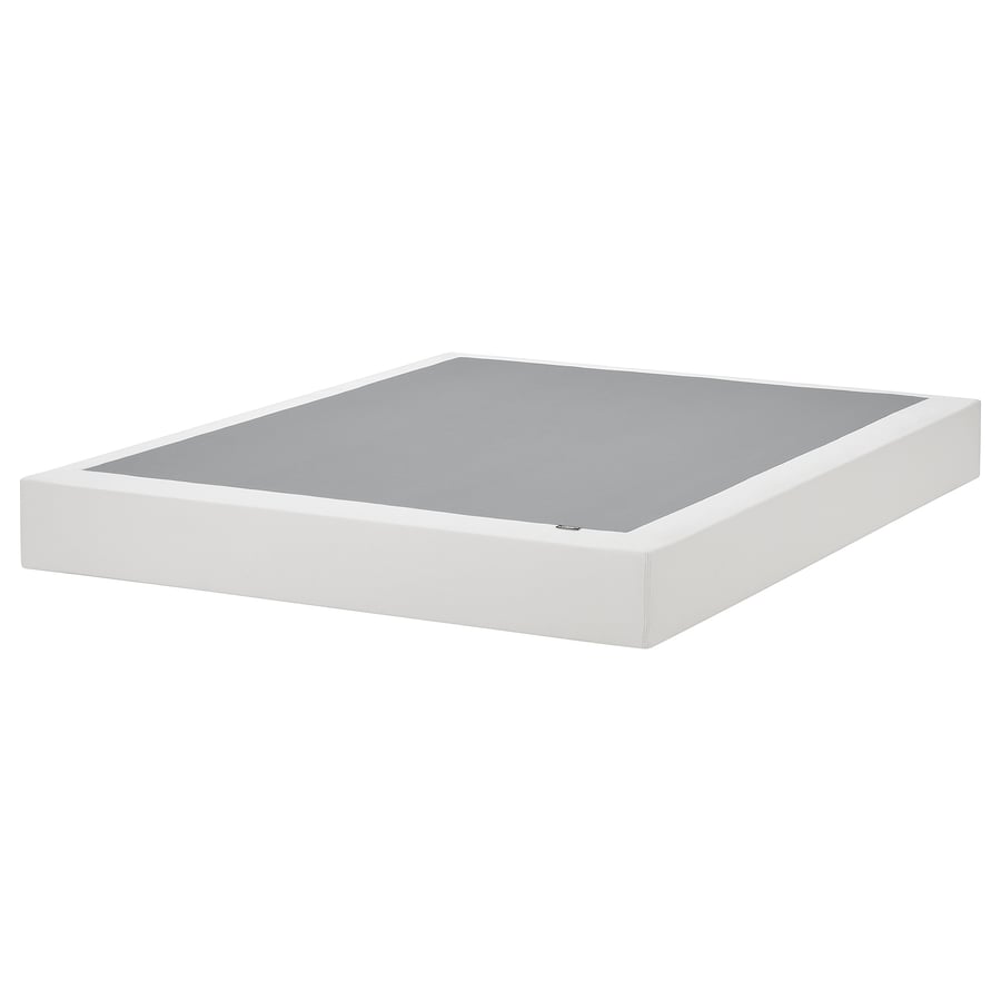 LYNGÖR White, double bed base cover - IKEA UK