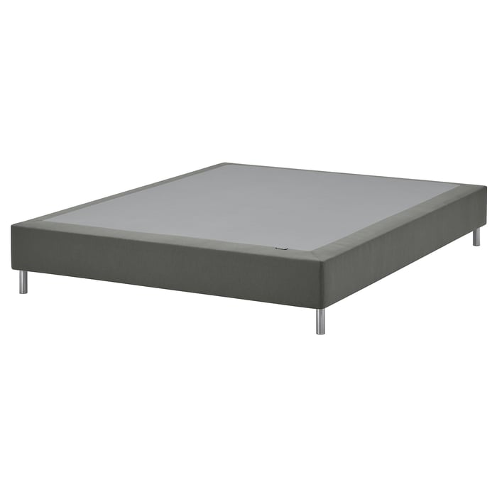 LYNGÖR slatted mattress base, incl leg/dark grey, Standard Super King ...