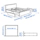MALM White Stained Oak Veneer, double bed frame with 4 drawers - IKEA UK