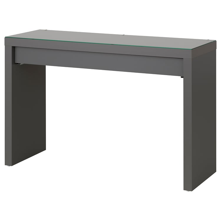 MALM dressing table, dark grey, 120x41 cm - IKEA UK