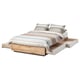 MANDAL bed frame with storage, birch/white, 120x200 cm - IKEA UK