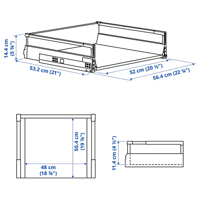 MAXIMERA white, drawer, medium, 60x60 cm - IKEA UK