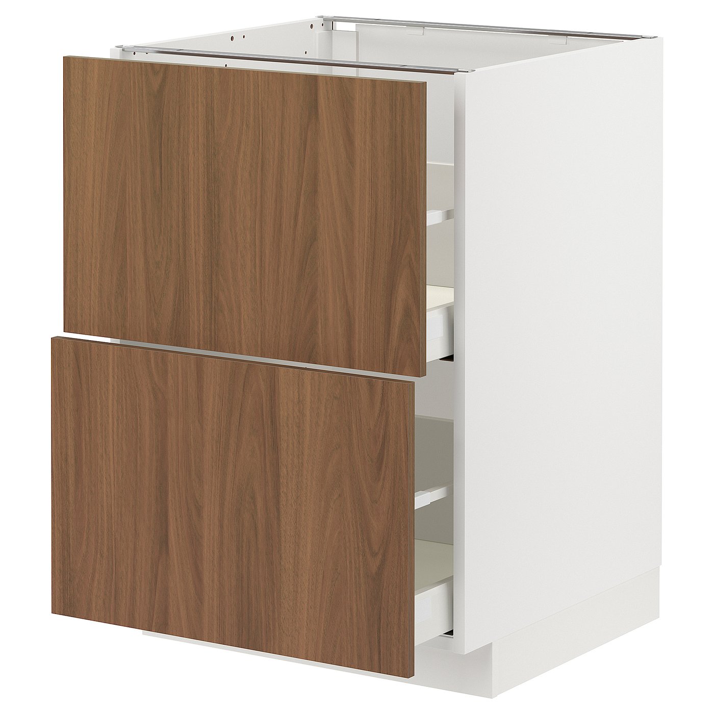 METOD / MAXIMERA base cabinet 2 fronts/2 high drawers, white/Tistorp ...