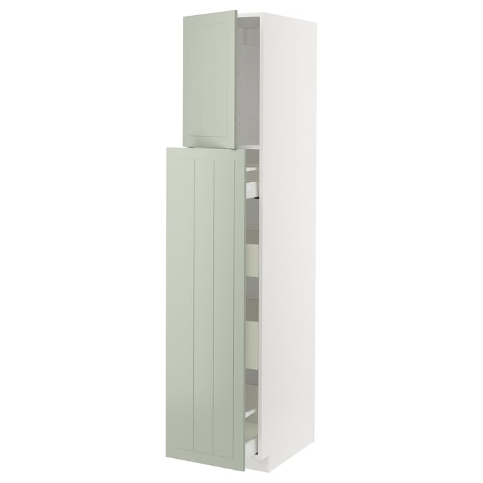 METOD / MAXIMERA hc with p-o func 1dr/4drawer, white/Stensund light ...